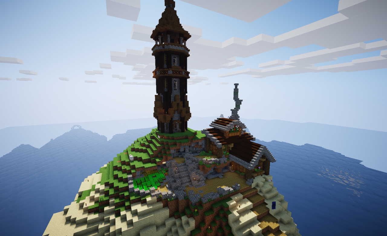 Small island base Minecraft Map