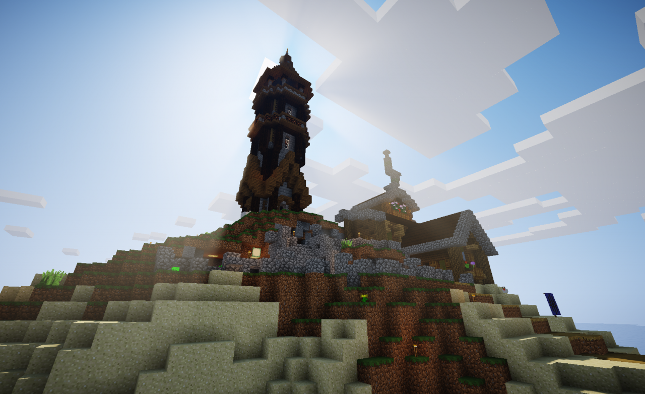 Small island base Minecraft Map