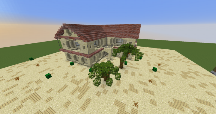 mediterranean house/villa Minecraft Map
