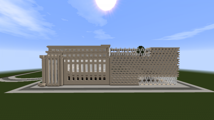 Victoria Palace | Bucharest, Romania +extension project Minecraft Map