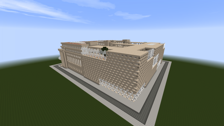 Victoria Palace | Bucharest, Romania +extension project Minecraft Map