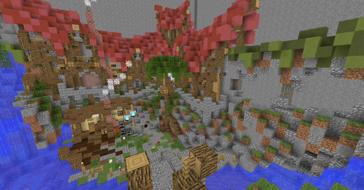 Cliffside village base design (update) Minecraft Map