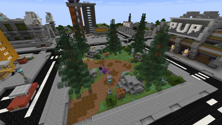 Stylish lobby for Survival server Minecraft Map