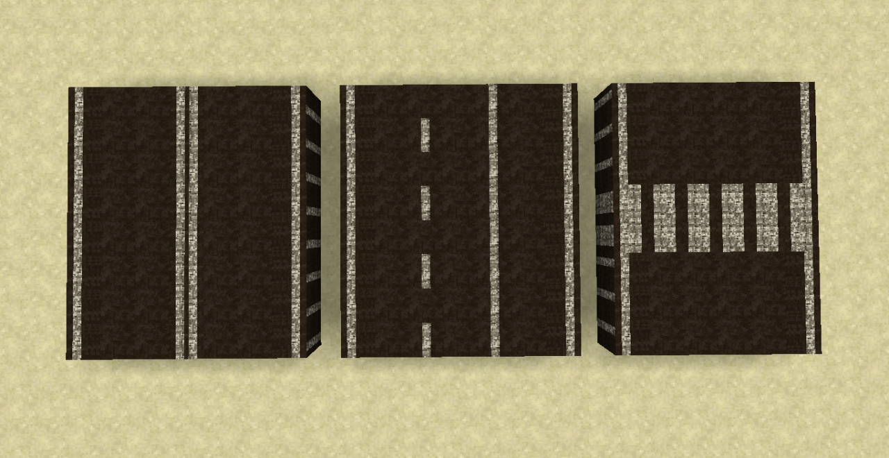 Road-Pack : Build Roads in Minecraft ( Asphalt & White Marking Edition ...