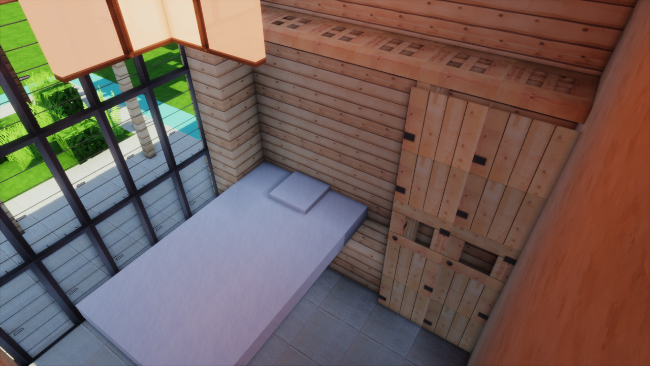 Modern Birch House Minecraft Map