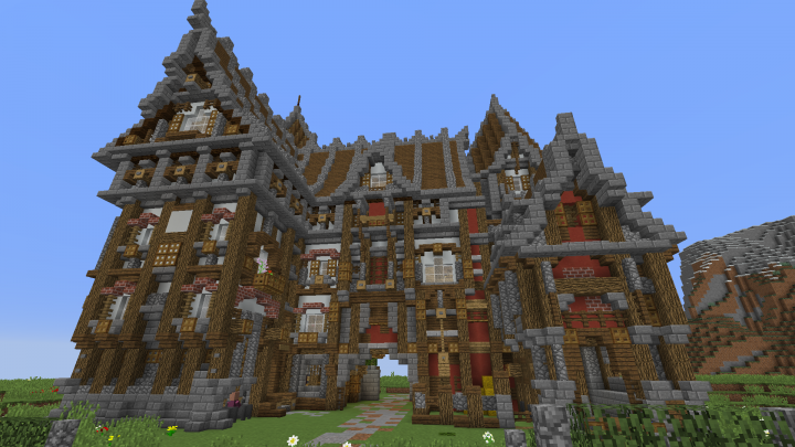 Fully Functional Medieval Vineyard [Redstone] [Full Interior] Minecraft ...