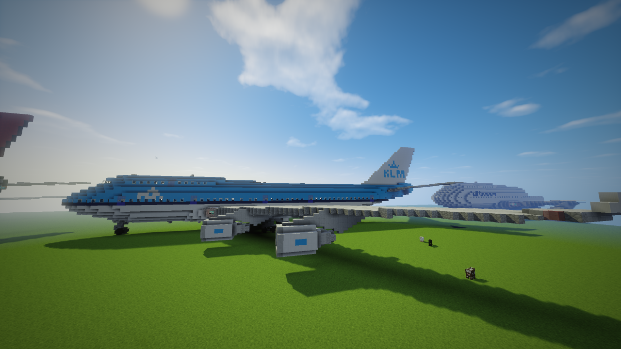 Boeing 747-400 Minecraft Map