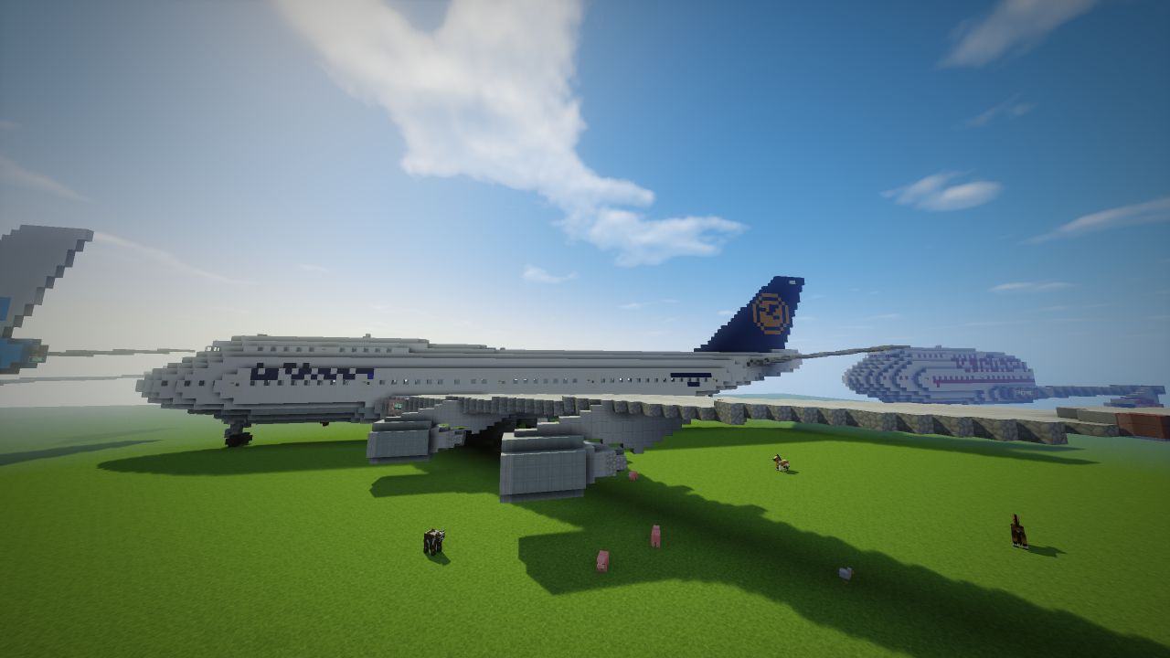 Boeing 747-400 Minecraft Map
