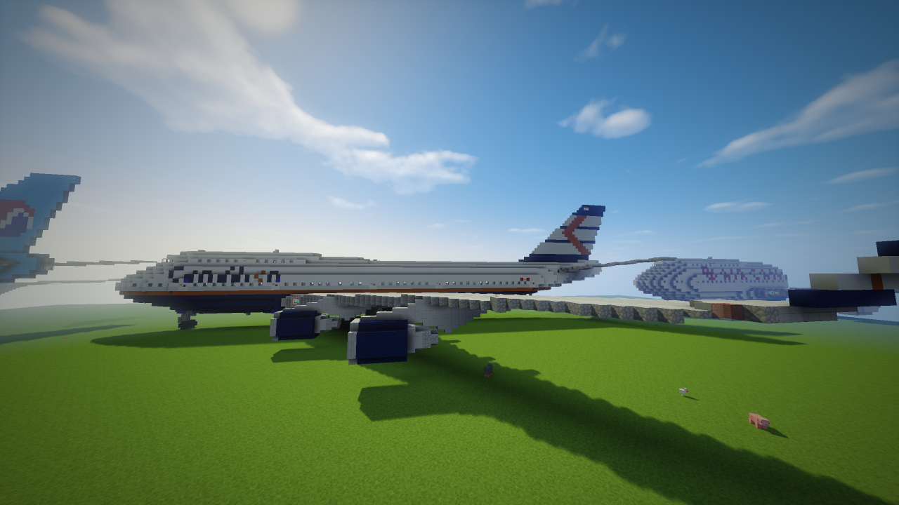 Boeing 747-400 Minecraft Map