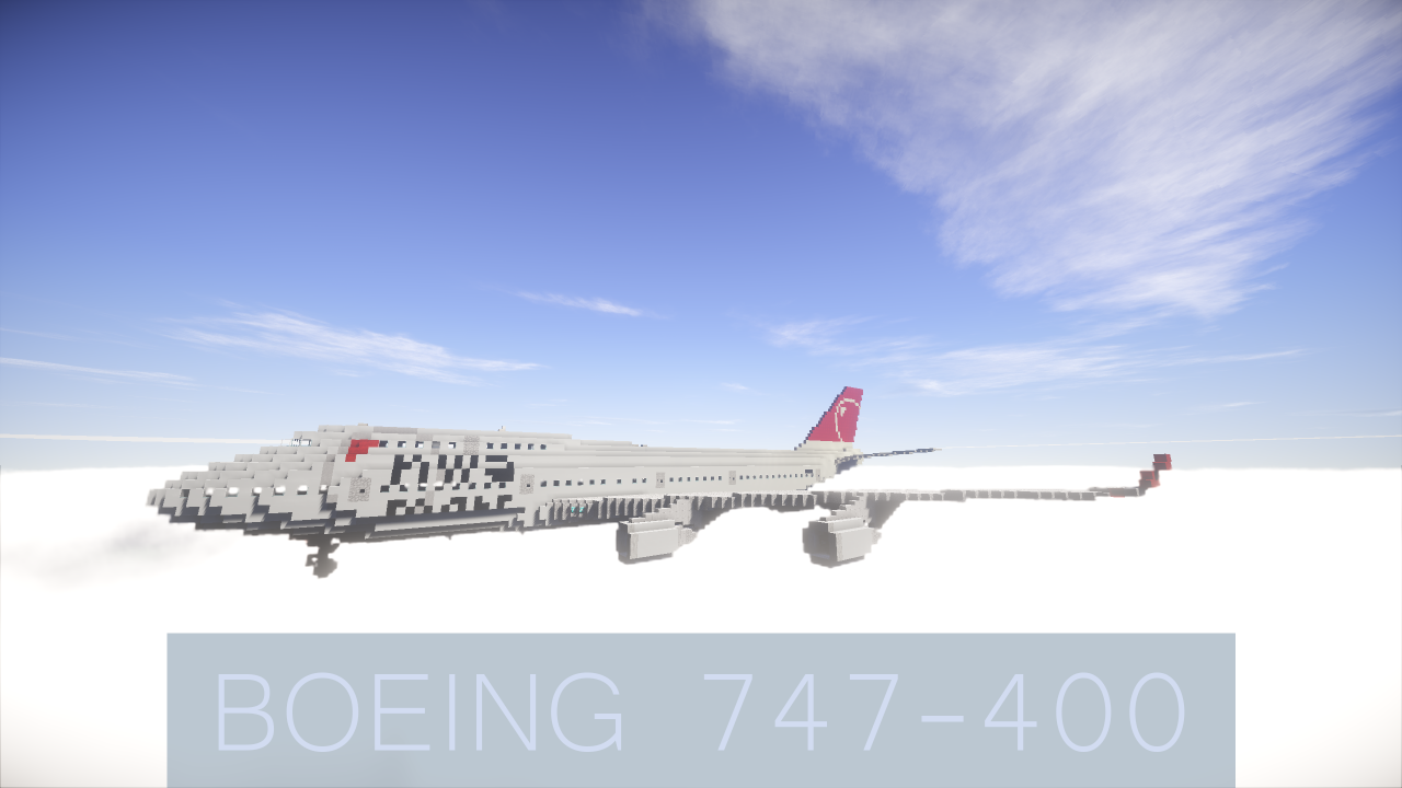 Boeing 747-400 Minecraft Map