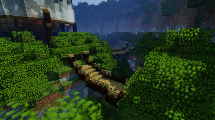 Deep Forest PvP Arena 50x50 Minecraft Map