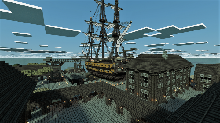 City of Cotardia (Napoleonic British town Minecraft Map