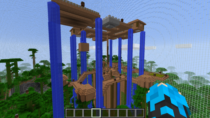 The mega jungle tree house Minecraft Map