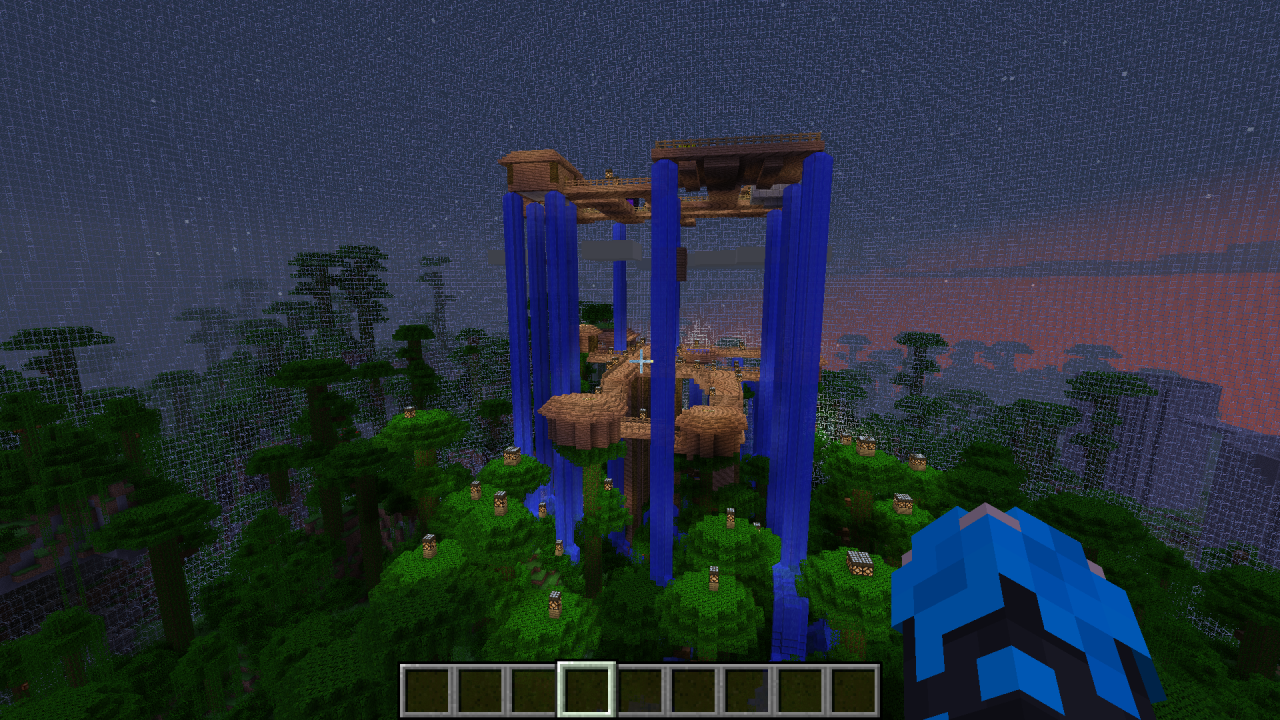 The mega jungle tree house Minecraft Map