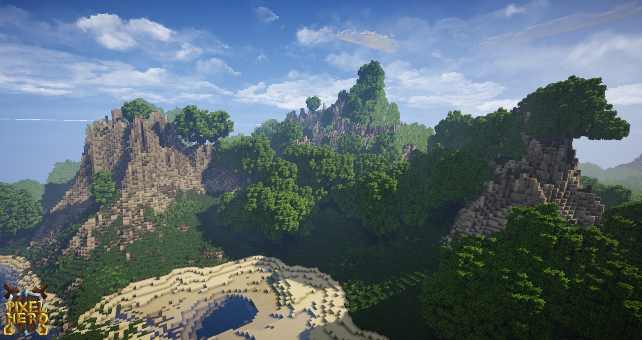 The map of PixelLand - 10.000x10.000 Minecraft Map