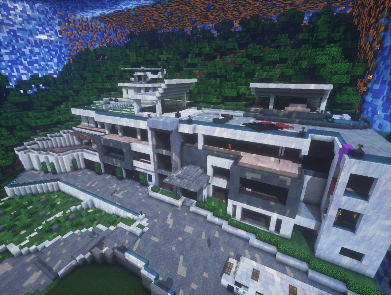 modern residence Minecraft Map