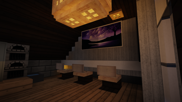 Warm Autumn A-Frame (Modern/A-Frame House) Minecraft Map