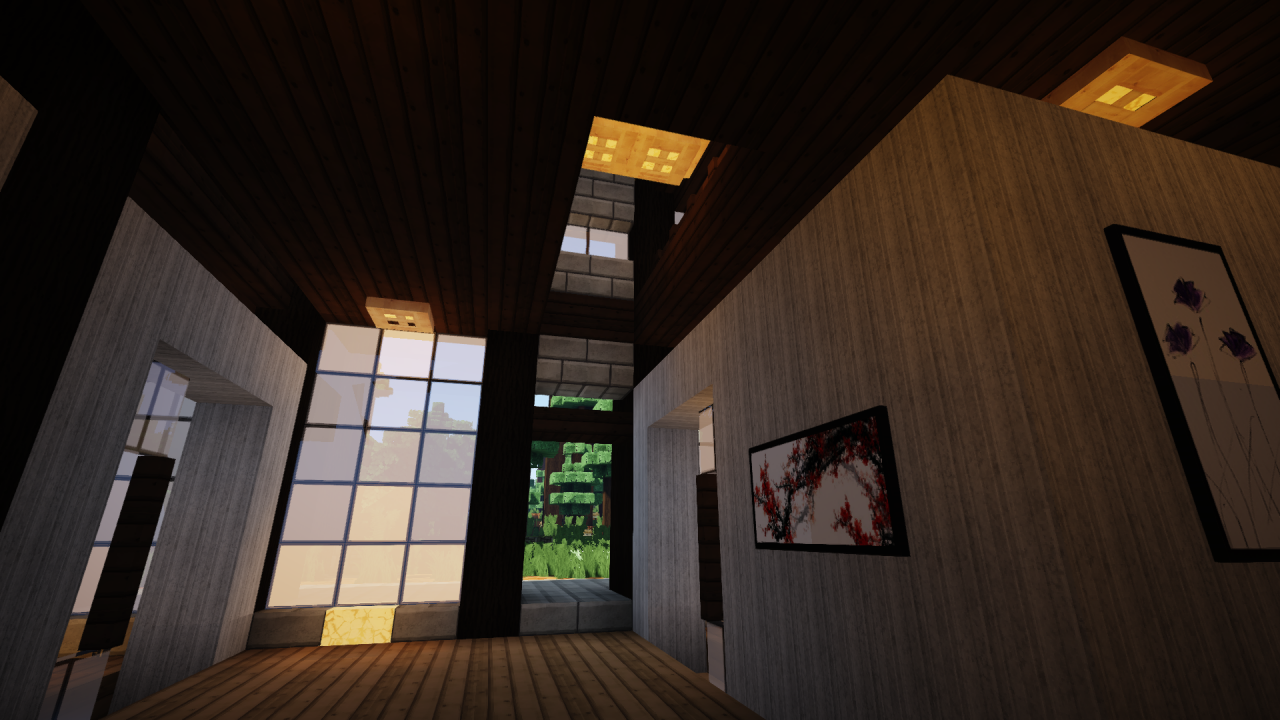 Warm Autumn A-Frame (Modern/A-Frame House) Minecraft Map