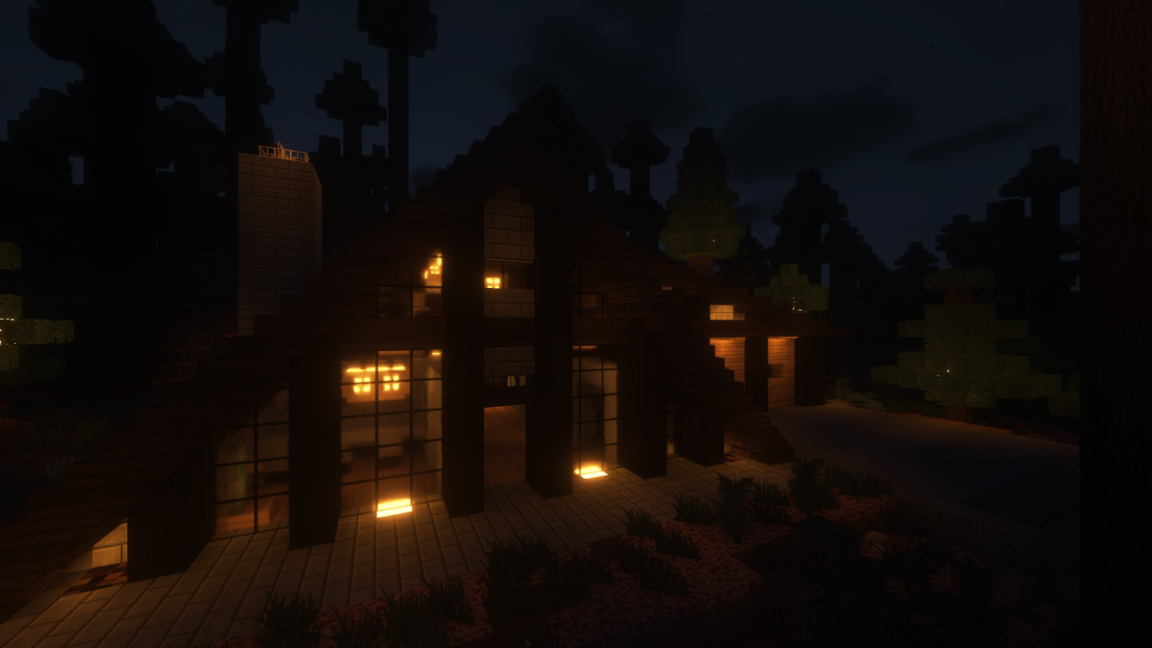 Warm Autumn A-Frame (Modern/A-Frame House) Minecraft Map