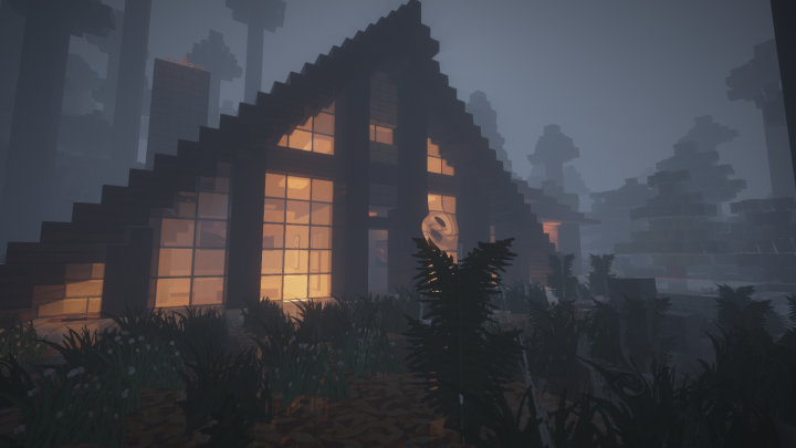 Warm Autumn A-Frame (Modern/A-Frame House) Minecraft Map