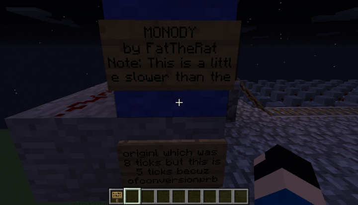 TheFatRat-Monody (Noteblock Music) Minecraft Map