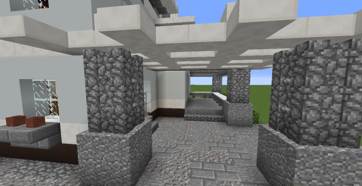 Modern American Craftsman Style House Minecraft Map