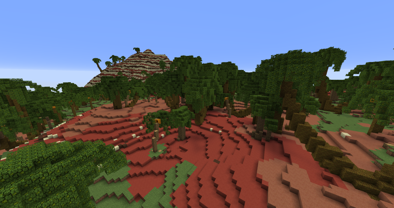 mesa rainforest palm Minecraft Map