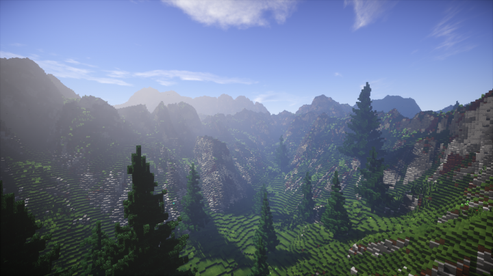 Lost in the spruces - A mountain range Minecraft Map