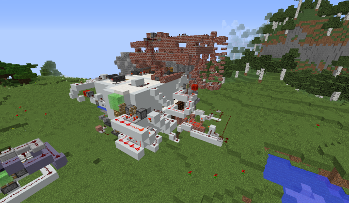 The Mumbo Jumbo MEGA PISTON HOUSE! Minecraft Map