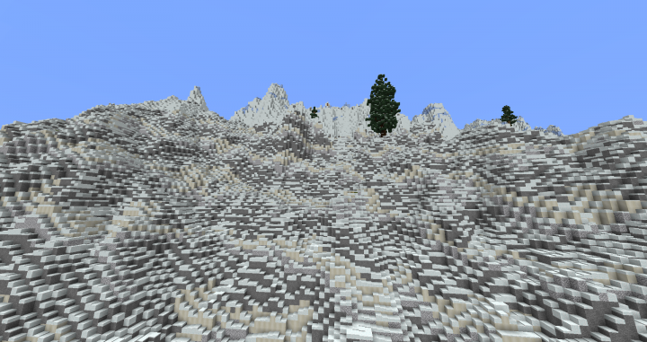 snowy mountain Minecraft Map