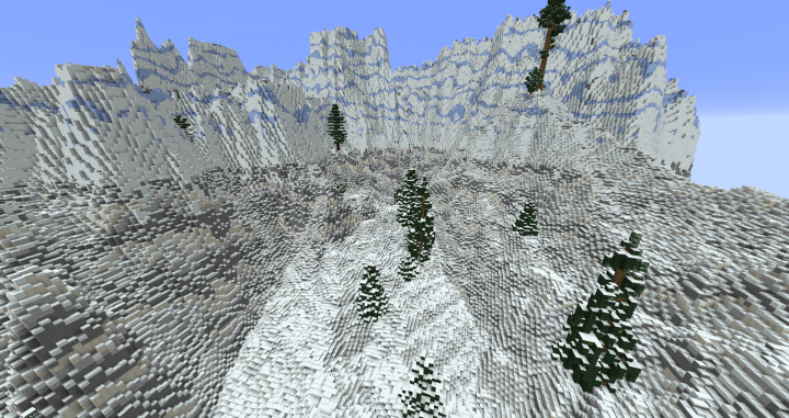 snowy mountain Minecraft Map