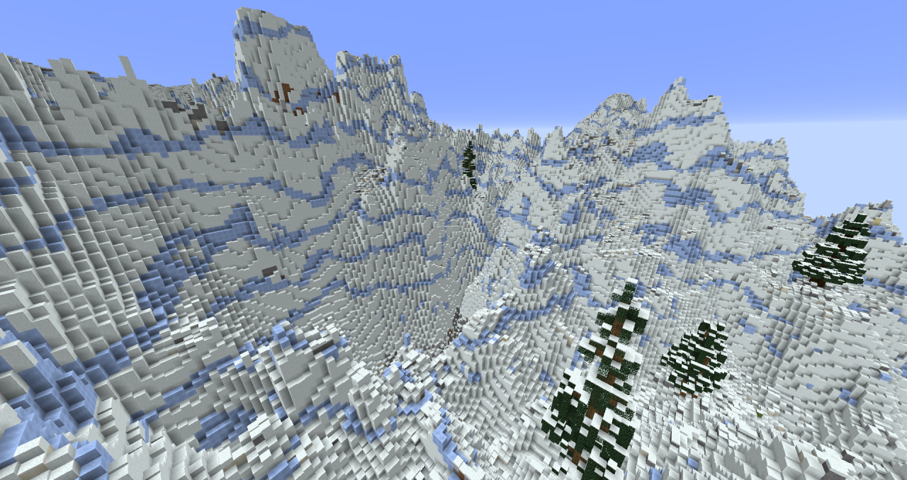 snowy mountain Minecraft Map