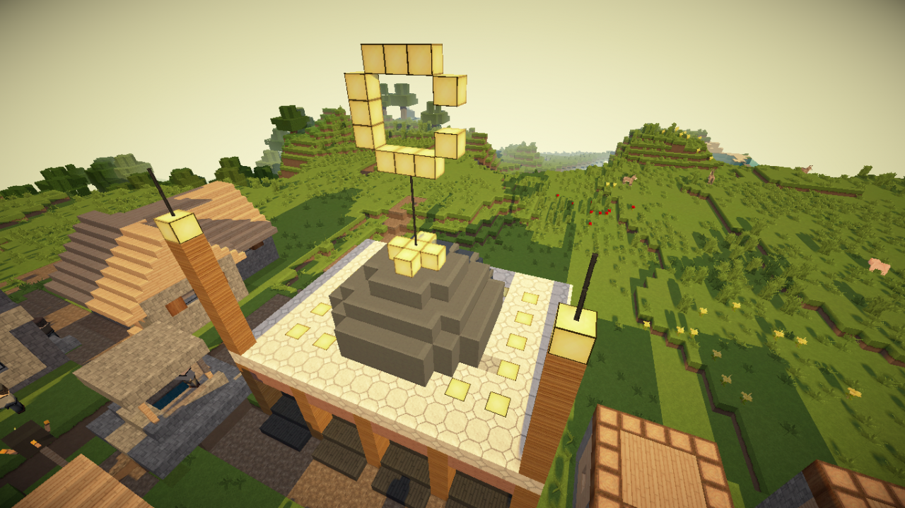 Simple Mosque In A Village Minecraft Map