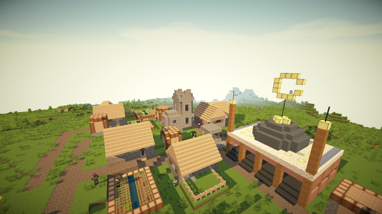 Simple Mosque In A Village Minecraft Map