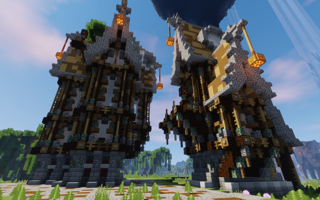 Grosse Map SteamPunK en Construction Minecraft Map