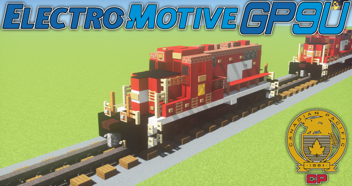 [1.5:1 Scale] Rebuilt EMD GP9u - CP Canadian Pacific diesel electric ...