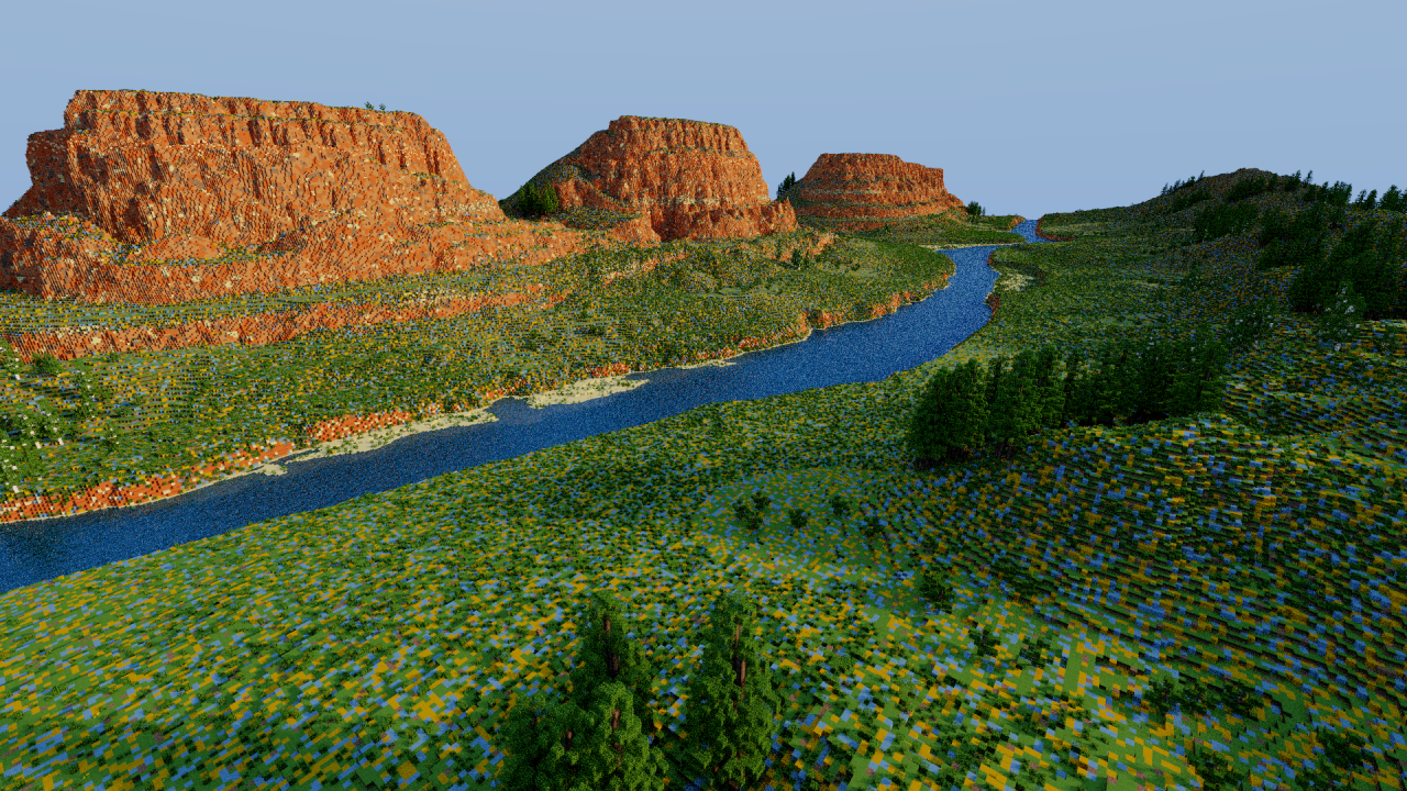 Crazy Foothills - Streamed build Minecraft Map