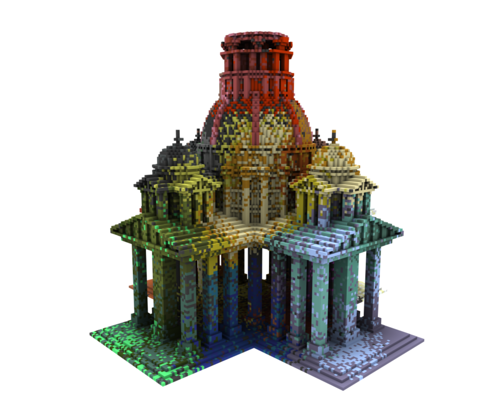Colorful baroque Minecraft Map