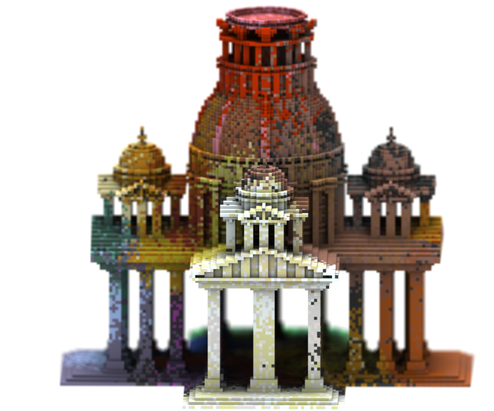 Colorful baroque Minecraft Map