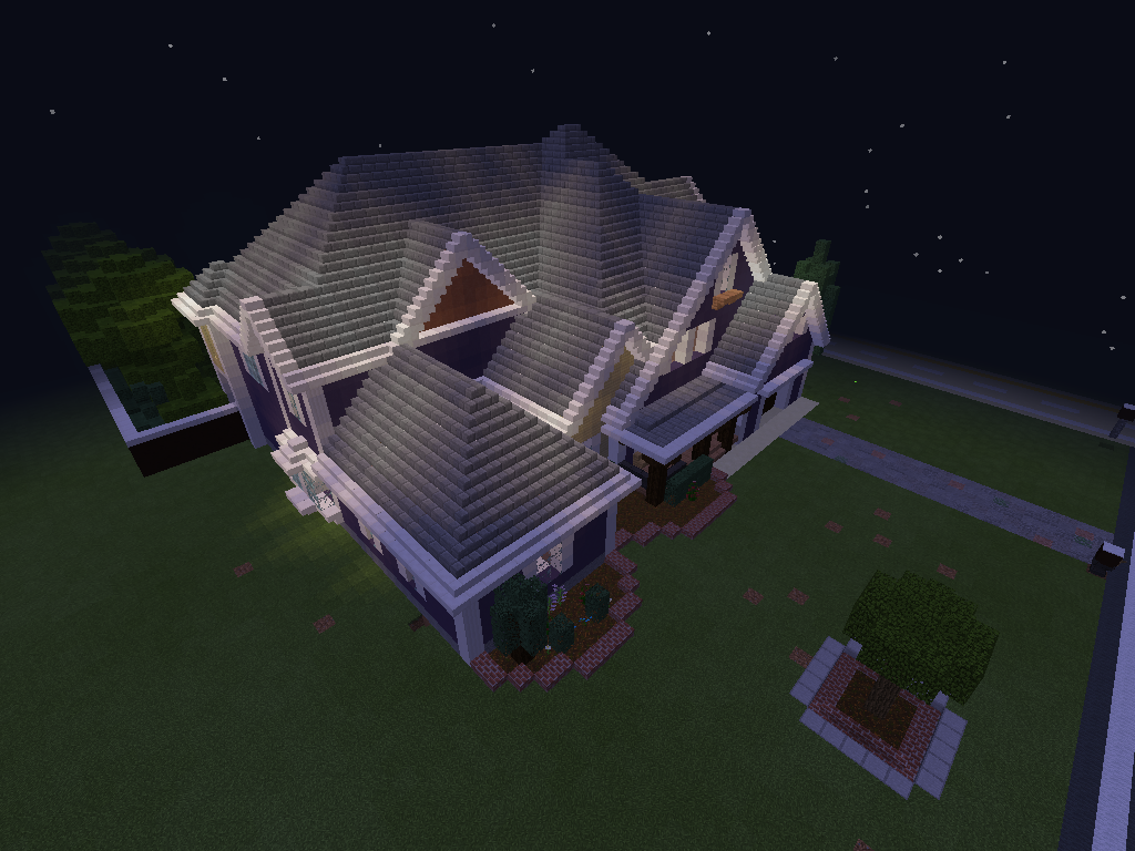 Blue Traditional Home Minecraft Map