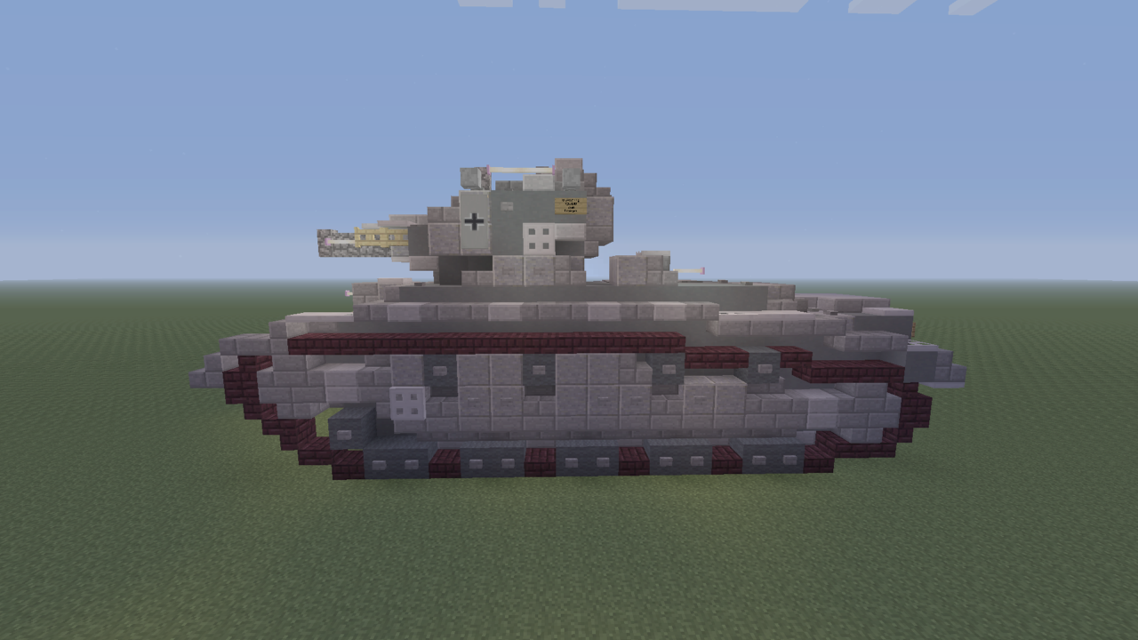 WWII German Neubaufahrzeug heavy tank Minecraft Map