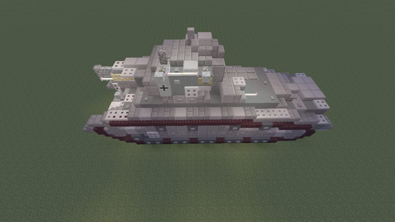 WWII German Neubaufahrzeug heavy tank Minecraft Map