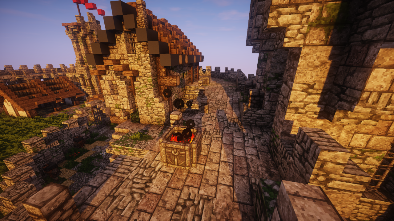 Small medieval plot 80x80 | Need builders! Minecraft Map