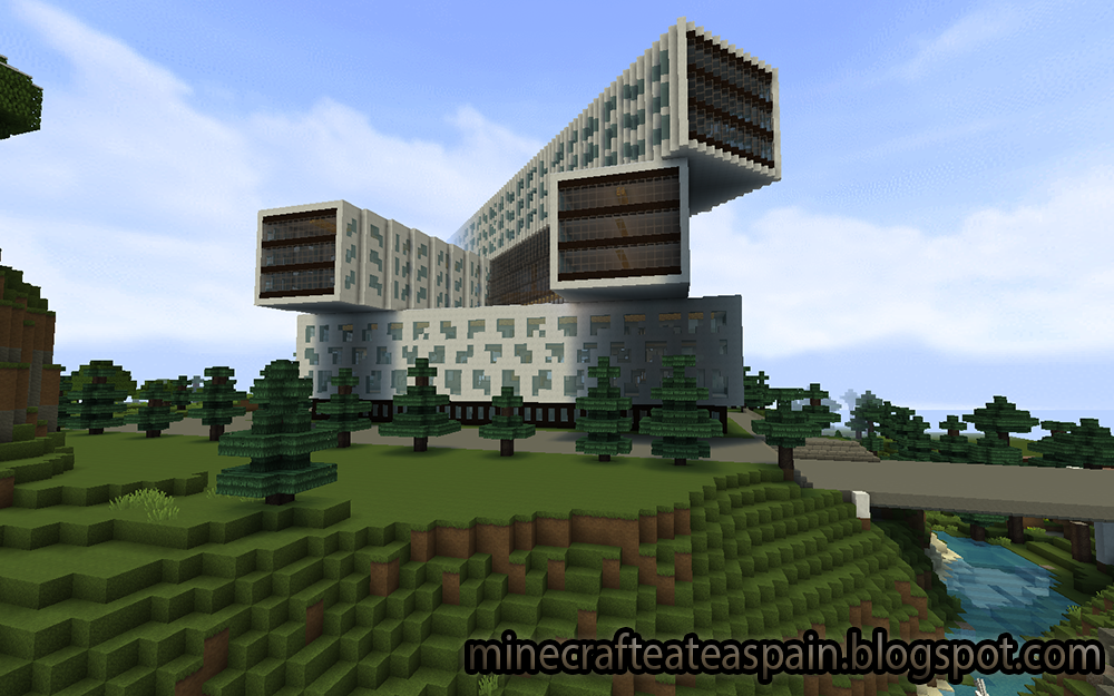 Replica Minecraft: StatOil Headquarters in Oslo, Norway. Minecraft Map