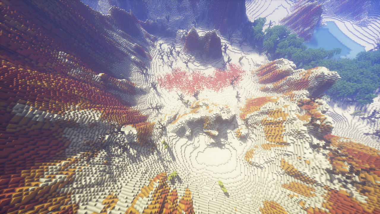 Desert Terraforming 2000X2000 Minecraft Map