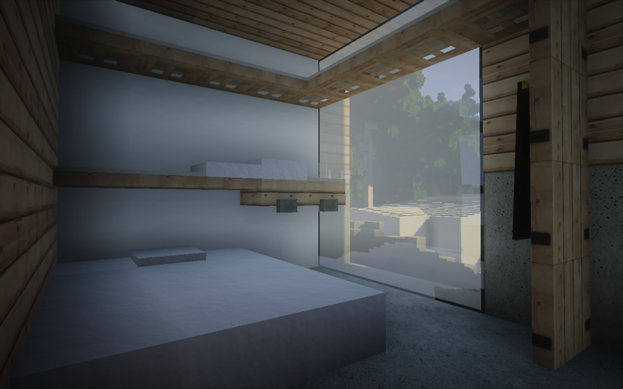 Modern Birch Concept House Minecraft Map