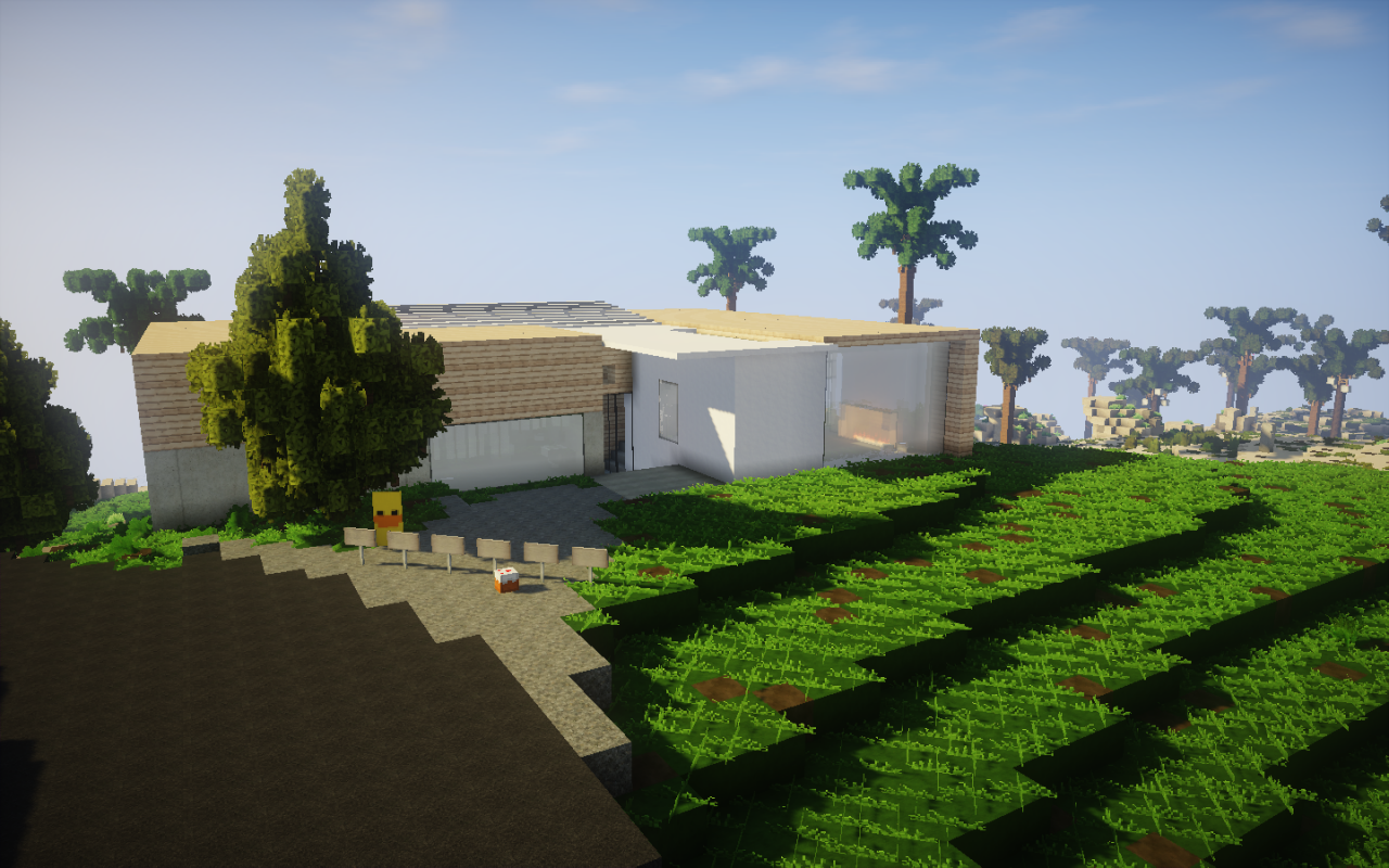 Modern Birch Concept House Minecraft Map