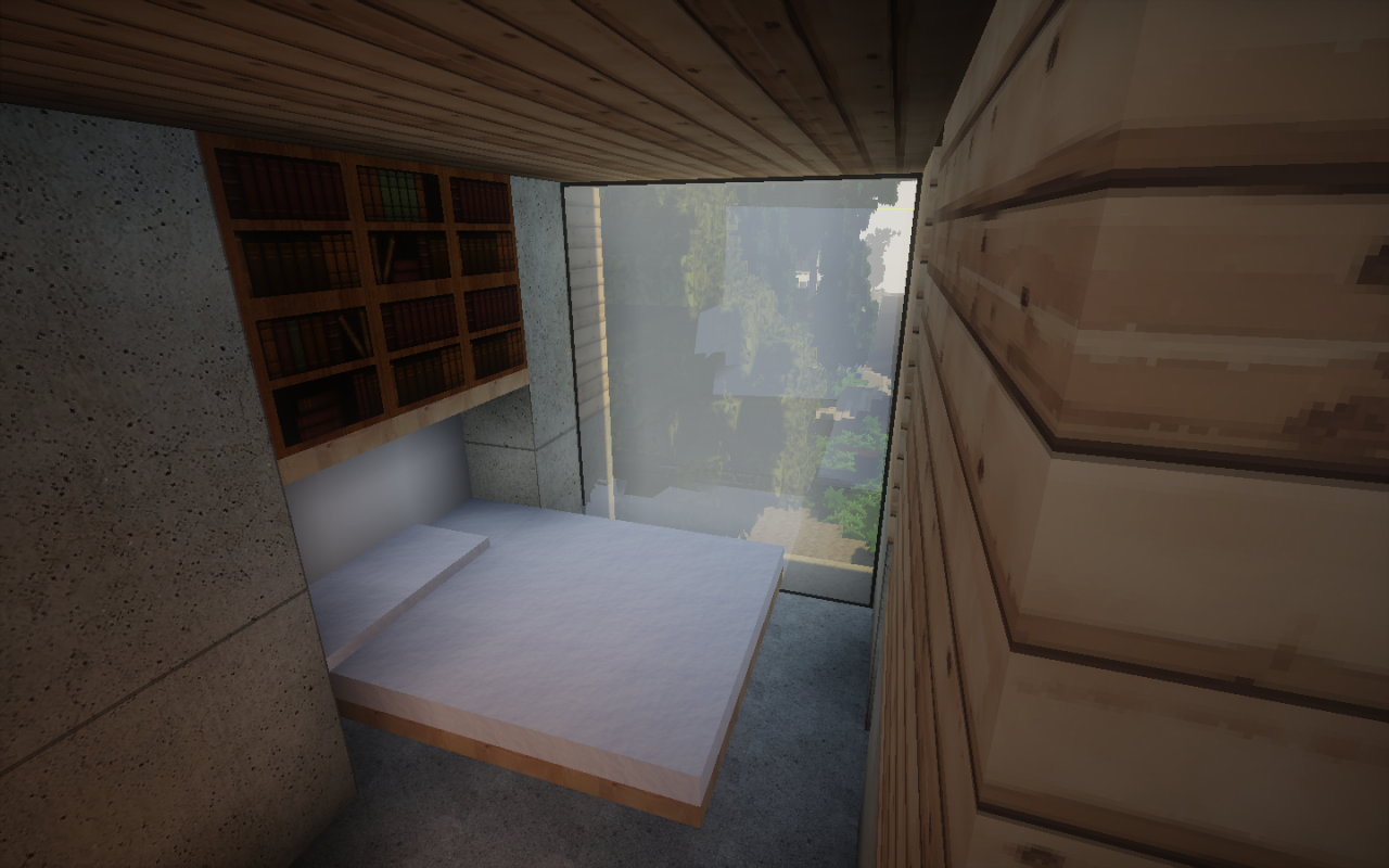 Modern Birch Concept House Minecraft Map