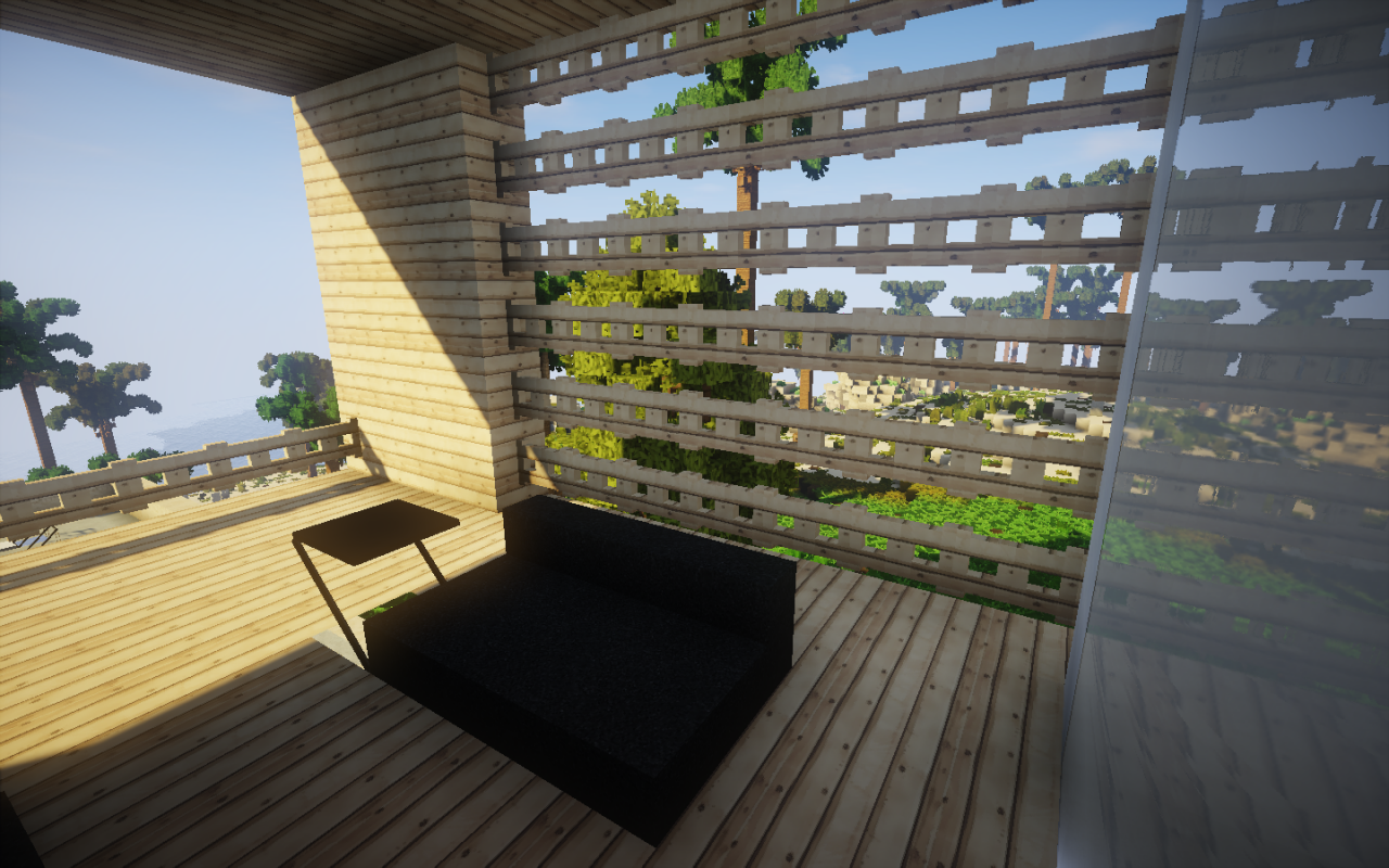 Modern Birch Concept House Minecraft Map