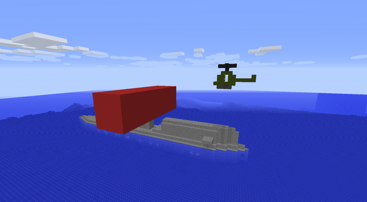 The sinking of the USS Columbus story Minecraft Map